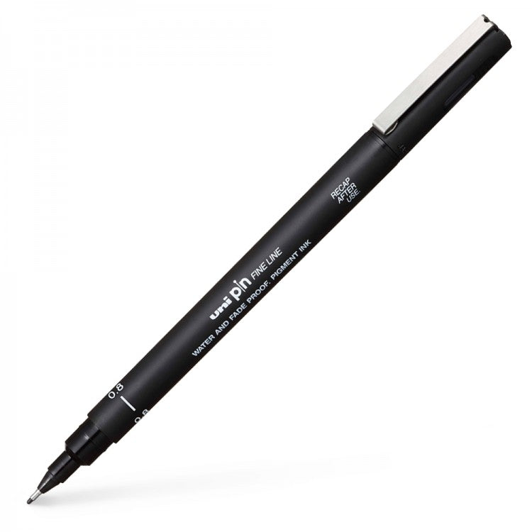 Uni Pen, 0,8mm. sort